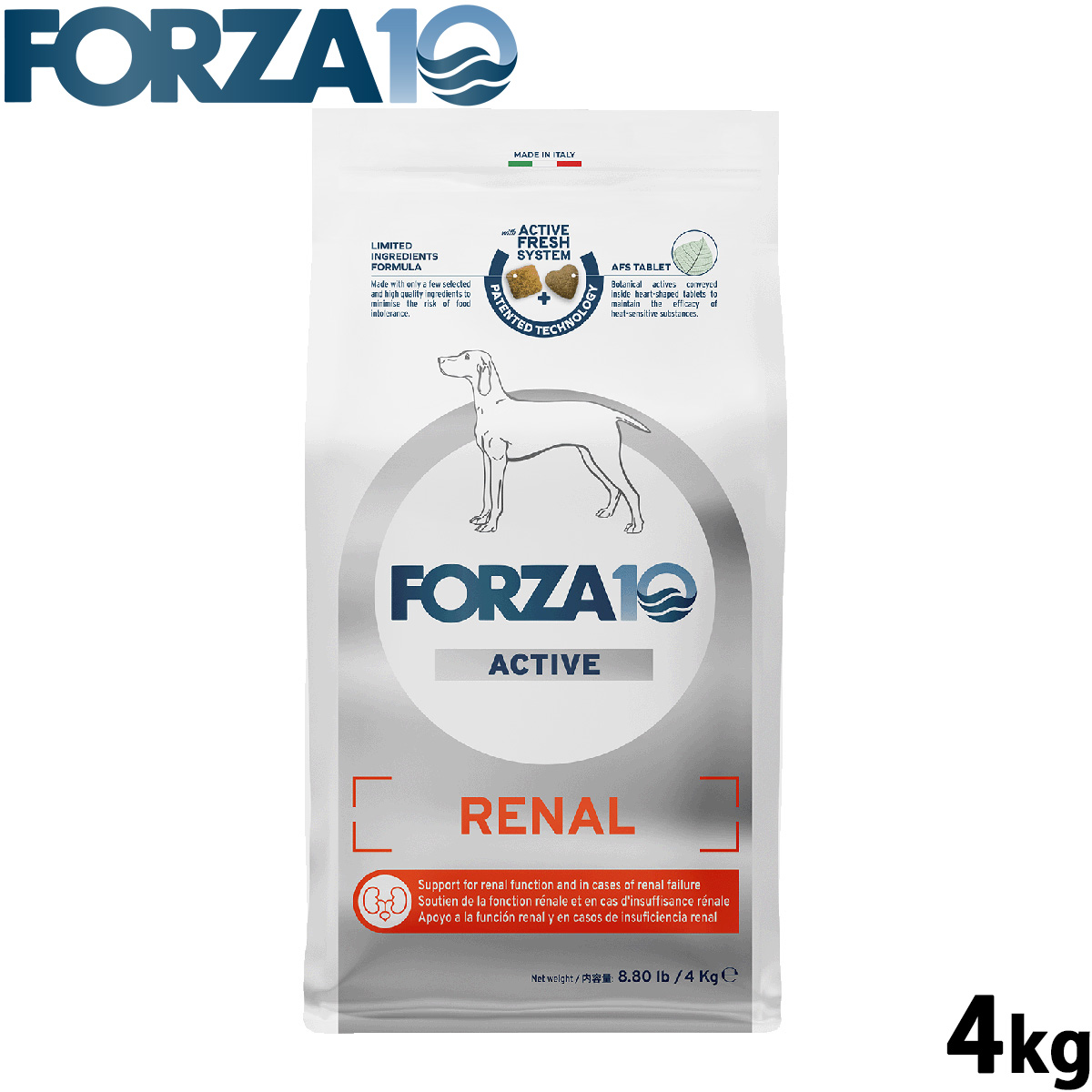 フォルツァ10 Forza10 ドッグフード リナールアクティブ ミディアム 腎臓ケア用食事療法食 4kg: neelセレクトショップ｜ANA Mall｜マイルが貯まる・使えるショッピングモール
